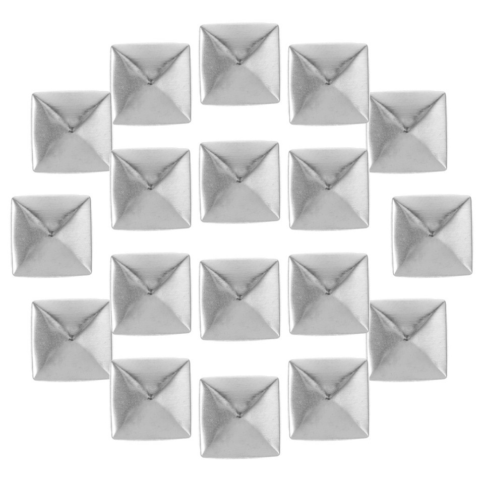 100 Pcs Decoration Punk Rock Pyramid Stud Square Flat Back Flatback ...