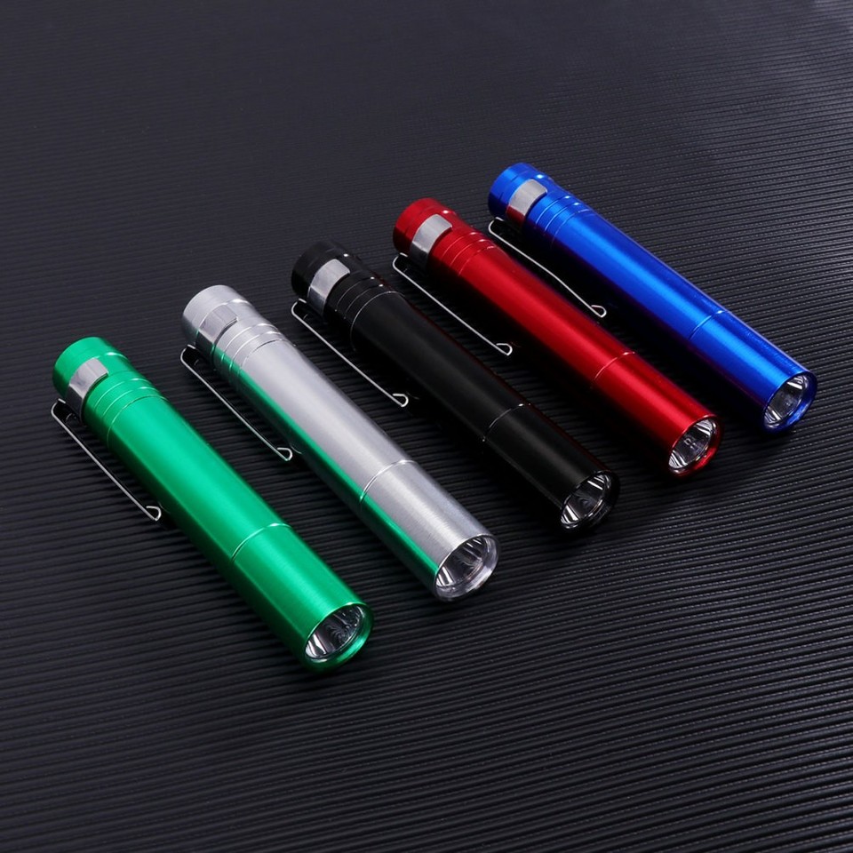 5 PCS Mini LED Flashlight Nurse Pocket Flashlights Handheld with Belt ...
