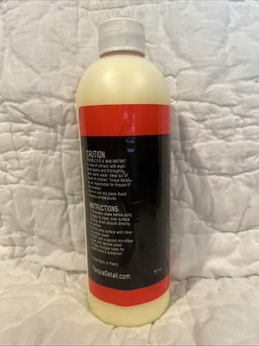 Torque Detail Mirror Shine Gloss Wax Sealant Hybrid Fast Spray 16oz ...