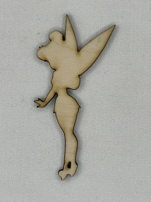 Custom Laser Cut Unfinished Tinker Bell Shape Wood Craft Cutout | eBay