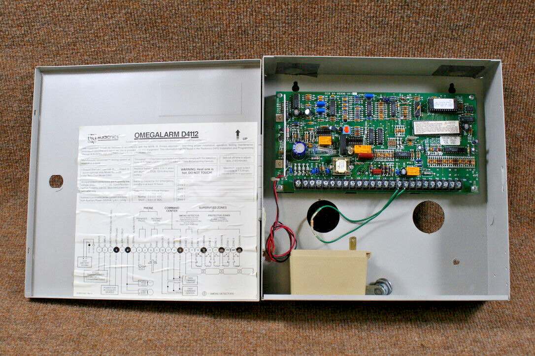 Radionics Omegalarm D4112 Alarm System Control Panel for sale online | eBay