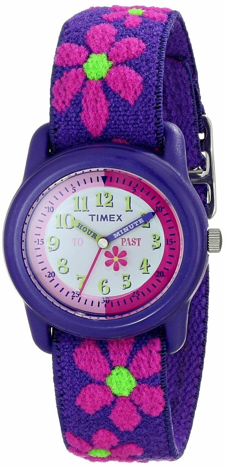 Timex Kids Time Machines Girls Analog 29mm Elastic Fabric Strap Watch ...