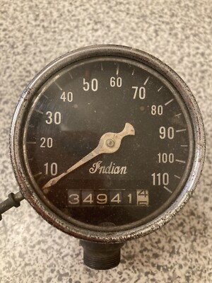 Antique Indian Police Speedometer 1948-53 Rear Drive Speedometer | eBay