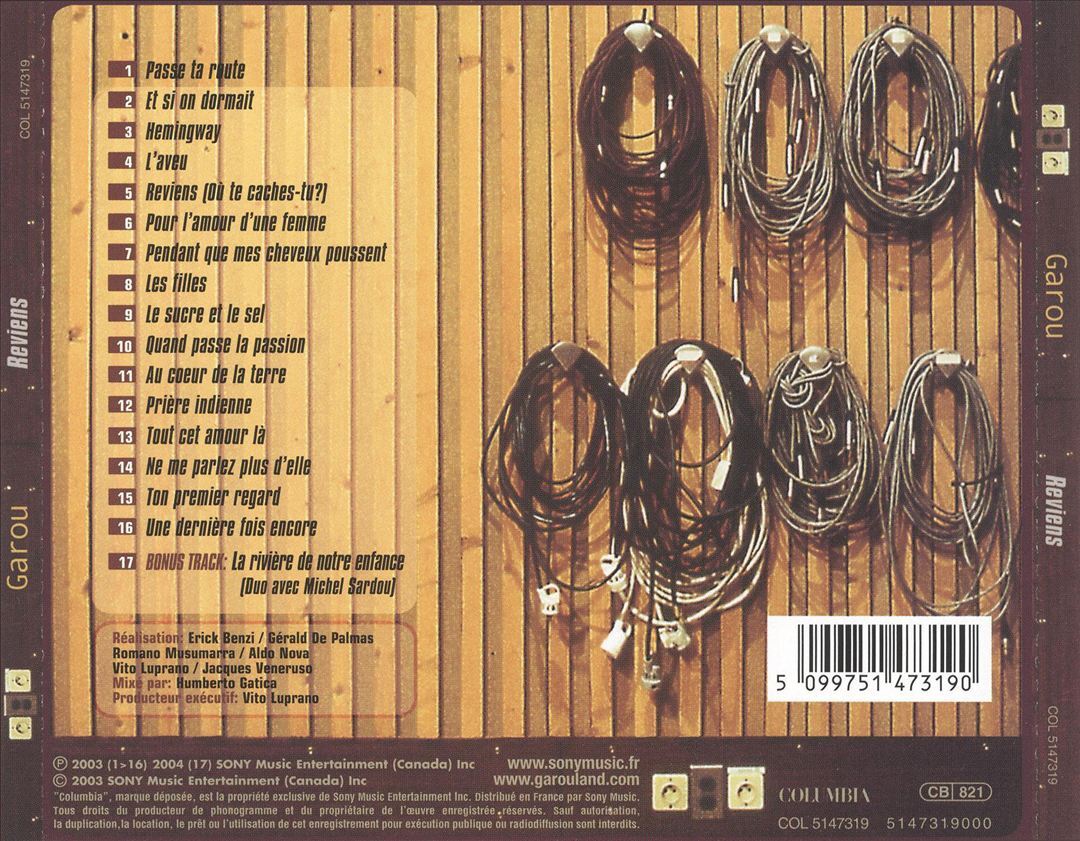 GAROU REVIENS [BONUS TRACK] NEW CD 5099751473190| eBay