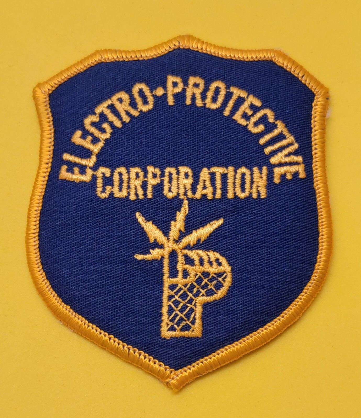 Electro-Protective Corp - Electricity Logo - Shield - Vintage Patch ...