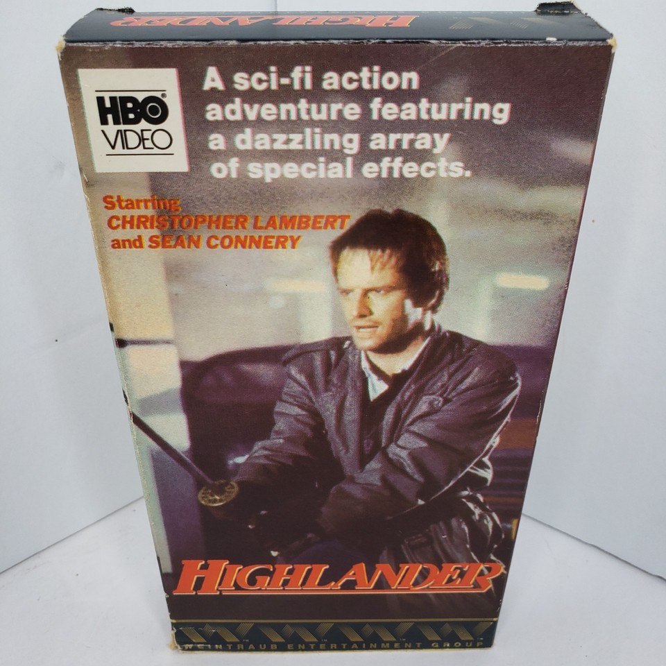 Highlander (VHS, 1993) - Sean Connery - Christopher Lambert Clancy ...