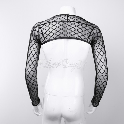 Muscle Comfy Mesh Net Fishnet Sheer Mens Vest Sleeveless Shirt Tank ...