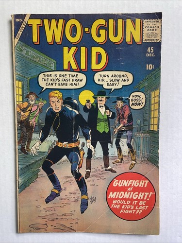 Two Gun Kid #45 VG western comic 1958 Rare Jack Davis cover | eBay