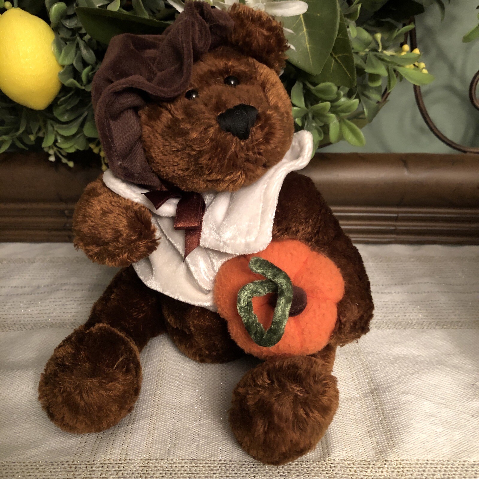 Dan Dee Thanksgiving Plush Teddy Bear Pilgrim Pumpkin Collectors ...