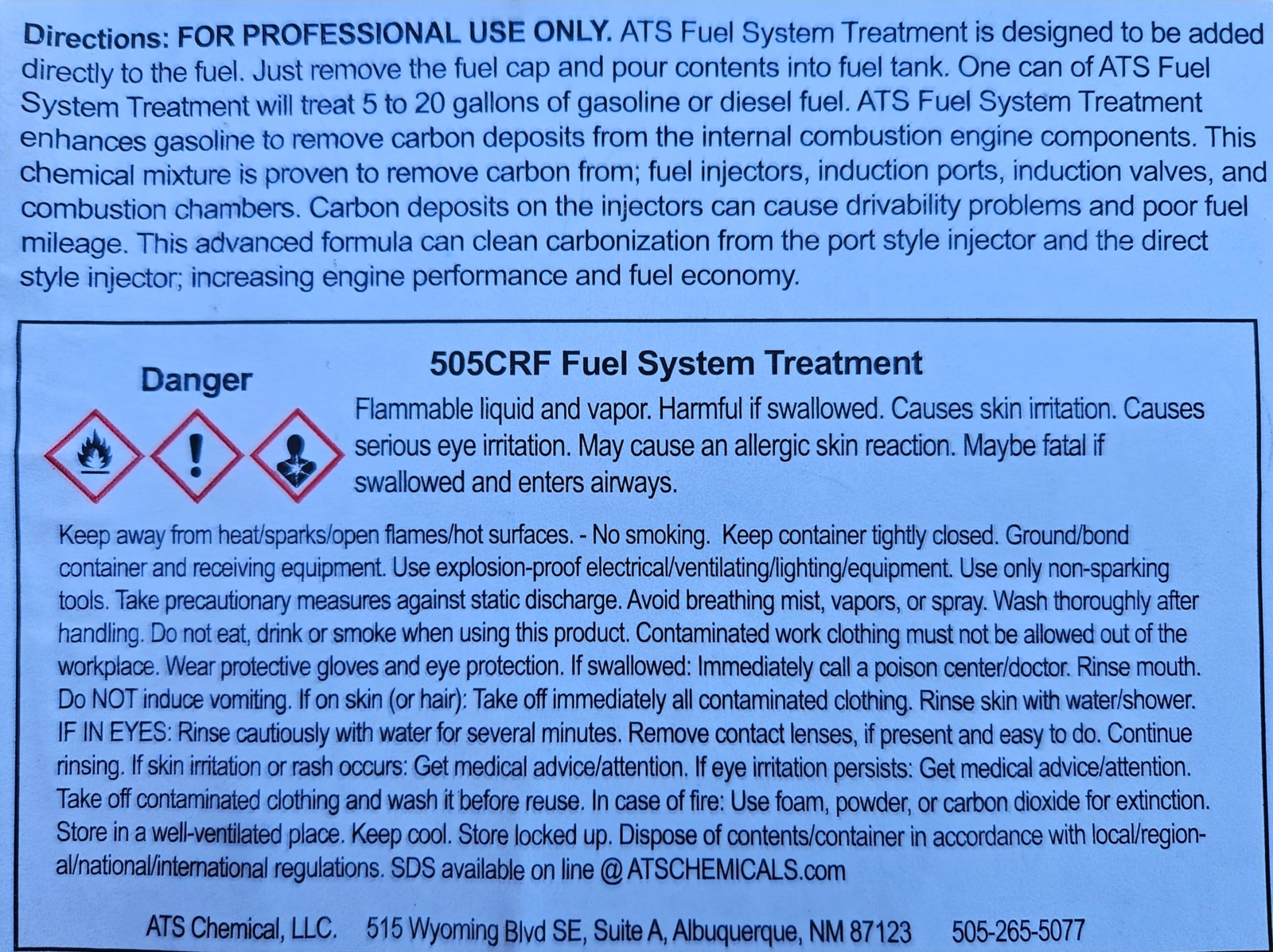 505 CRF Oil Treatment Enhance Engine Performance and Longevity for All ...