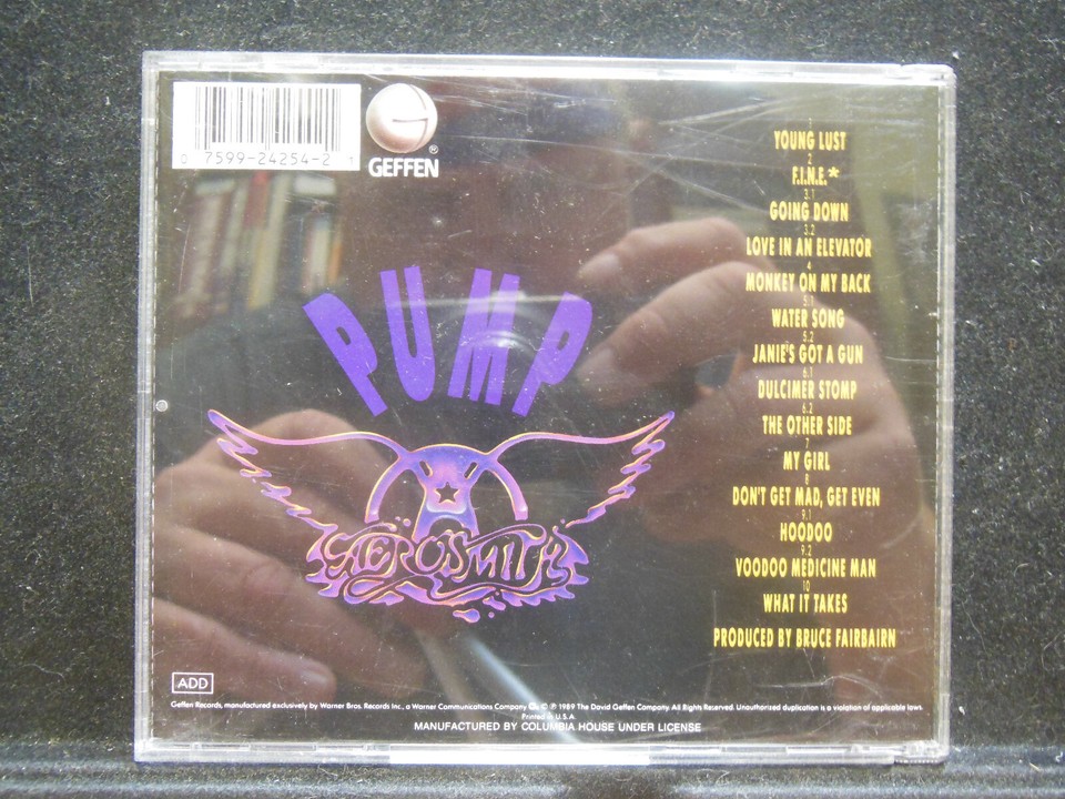 Aerosmith Pump, CD w/ Case, Art & Tracking | eBay