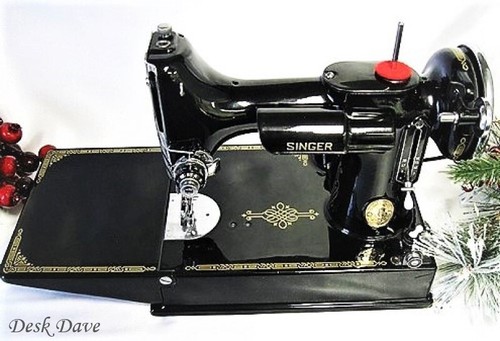 Desk Dave's "CLASSIC BLACK" Singer Featherweight 221 Sewing Machine. | eBay