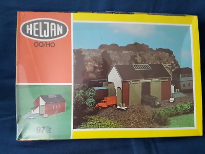 HELJAN AH7 LARGE GOODS SHED/GARAGE HO/OO UNMADE KIT APPEARS COMPLETE ...
