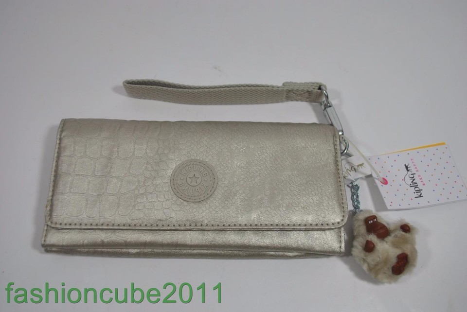 New With Tag Kipling RUBI Large Wallet / Wristlet with Furry Monkey | eBay