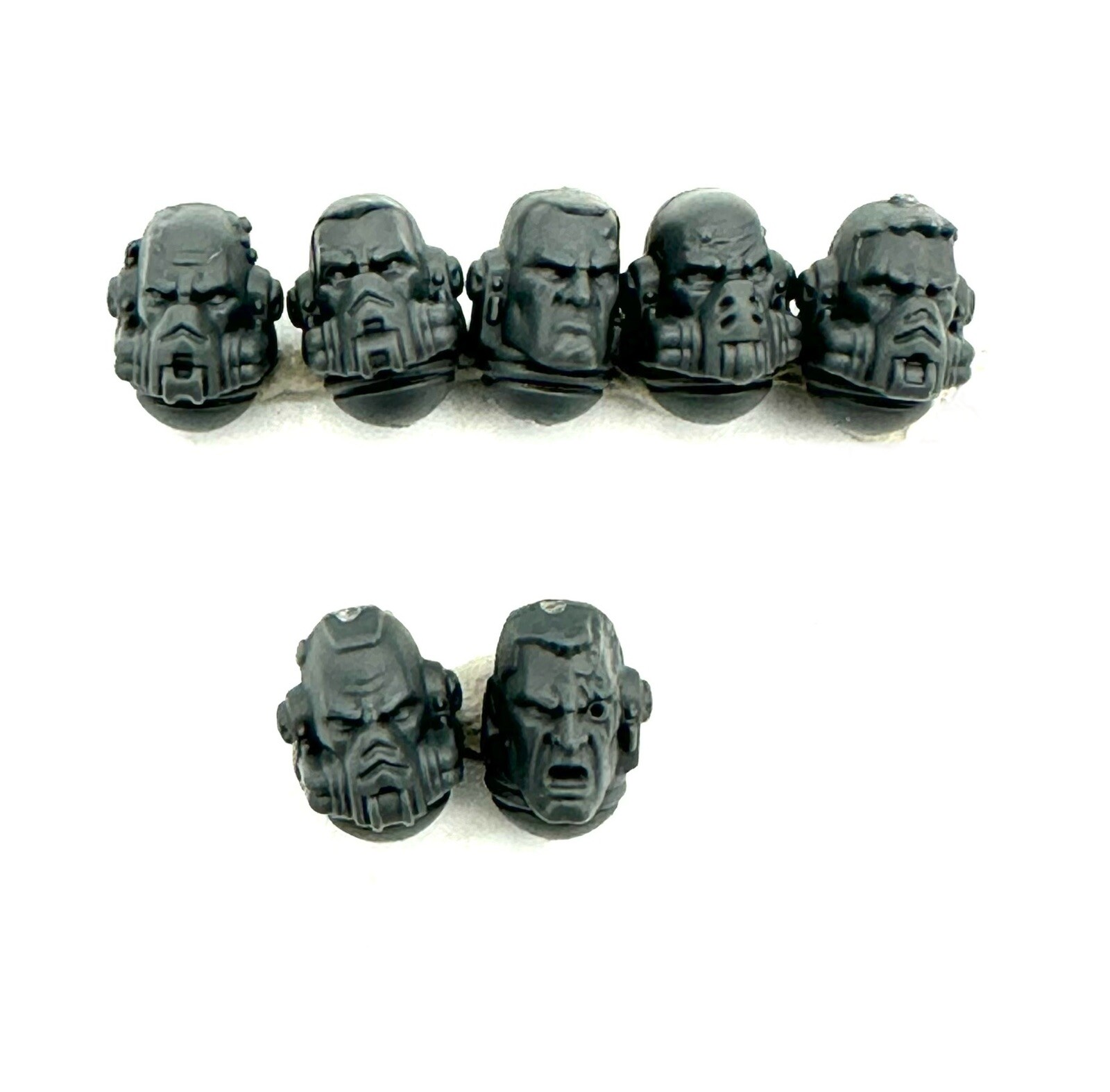 Warhammer 40K: Space Marines Primaris Hellblasters 7 X Bare Head | eBay