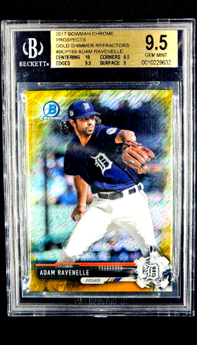 2017 Bowman Chrome - Prospects Adam Ravenelle #BCP189 Gold Shimmer ...