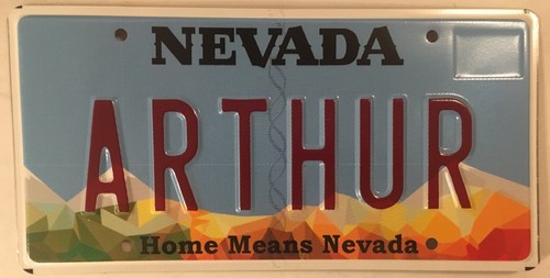 Vanity ARTHUR license plate King Artur Art Arturo Artie Arty Arther ...