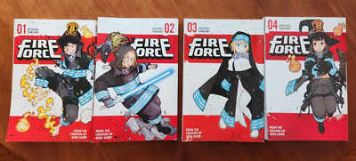 Fire Force Manga Book LOT (4) Vols 1-4(from creator of Soul Eater ...
