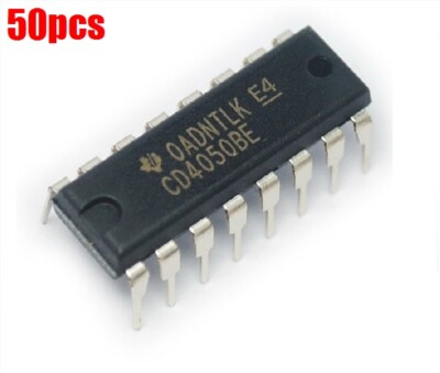 50Pcs CD4050BE DIP-16 CD4050 Ti Hex Non-Inverting Buffer/Converte gc | eBay