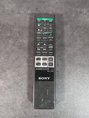 GENUINE SONY RM-U421 CD AUDIO SYSTEM REMOTE - SEN-421CD TA-AV431 ...