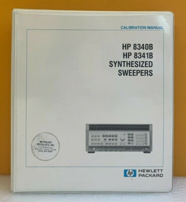 Hewlett Packard 08340-90336 HP 8340B/ HP 8341B Synthesized Sweepers ...