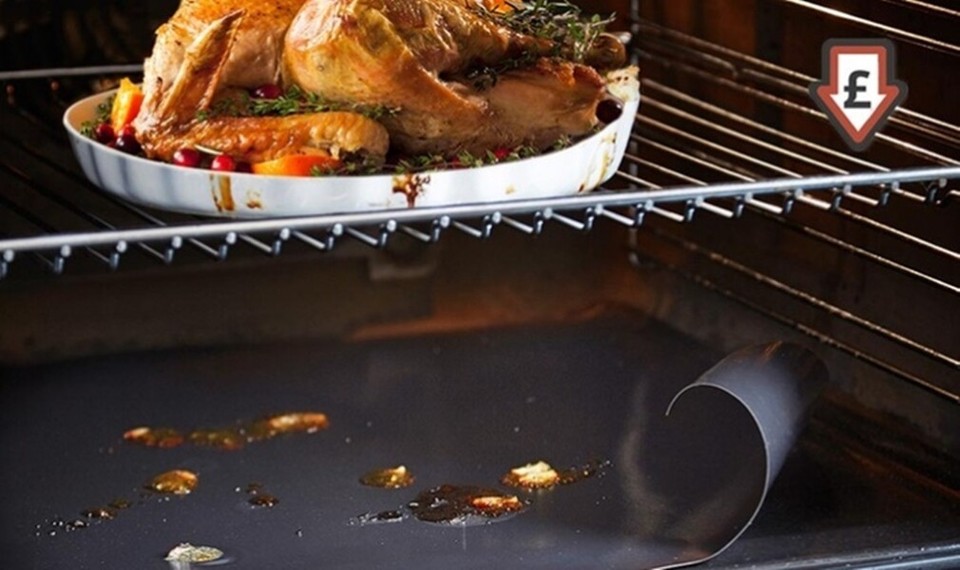 Oven Liner Universal Heavy Duty Non Stick Teflon Oven Rack Cover Sheets ...