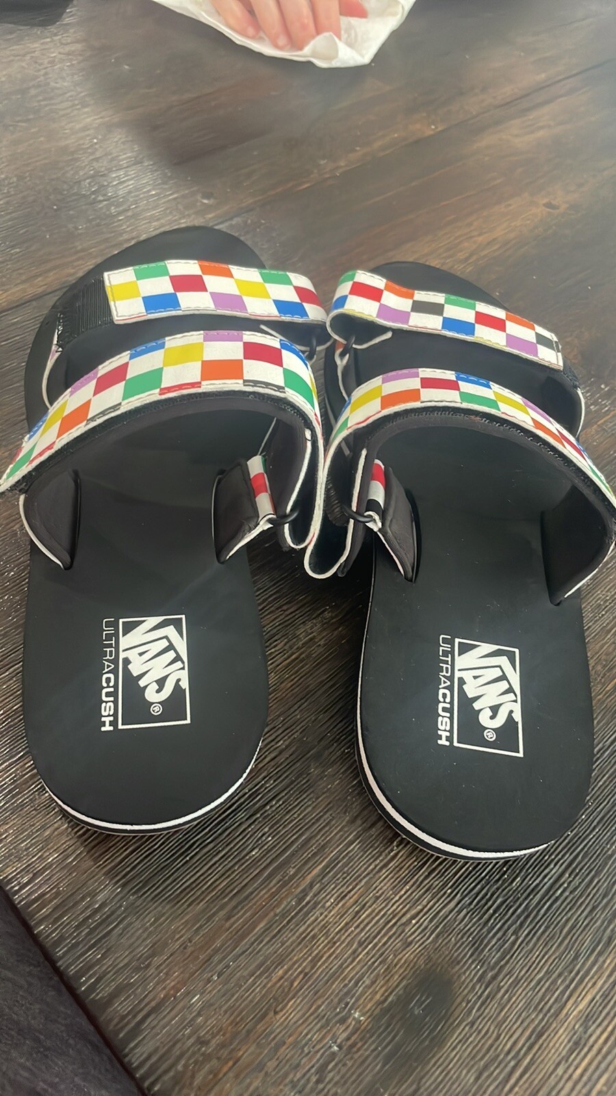 VANS Cayucas Slider Sandal Checkerboard Multicolor Pr… - Gem
