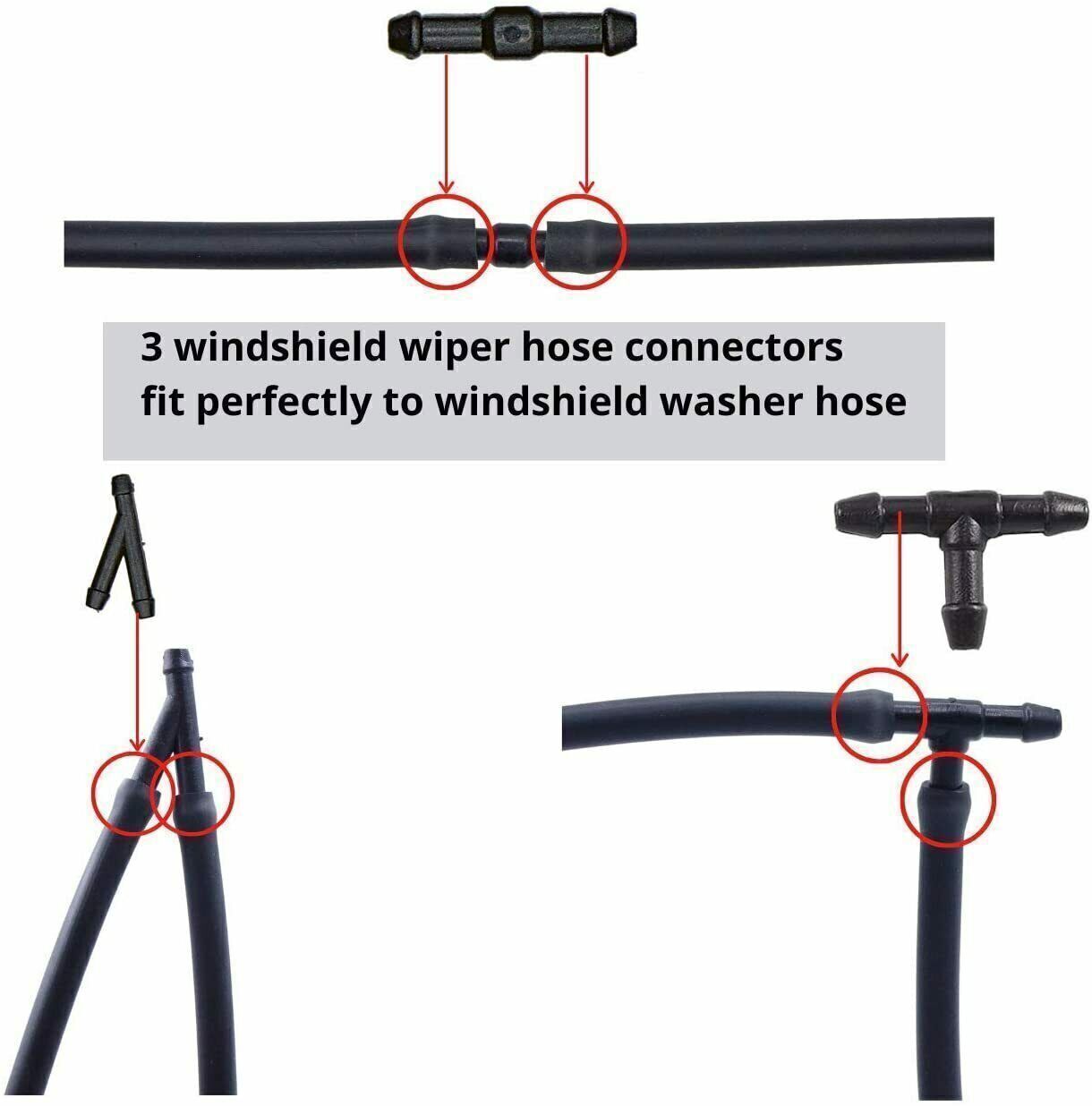 Universal Car Windshield Wiper Washer Squirter Nozzle Spray Jet Kit ...