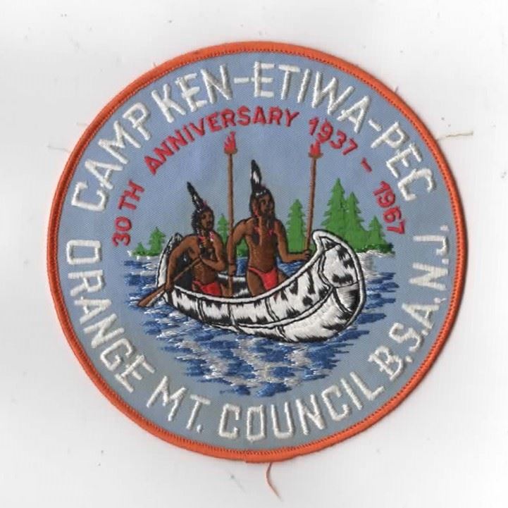 1937-1967 30th Ann. Camp Ken-Etiwa-Pec Orange County Council BSA NJ ORG ...