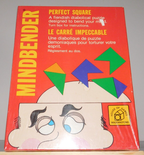 VTG MINDBENDER Perfect Square Strategy Puzzle Games Waddingtons New ...