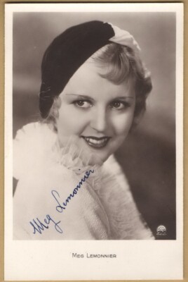 Meg Lemonnier (1905-1988) - Actrice britannique - Jolie photo signée ...
