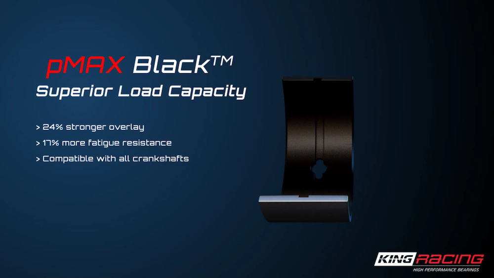 King STD Size pMAX Black Rod Bearings 1999-2000 Honda Civic Si B16 B16A ...