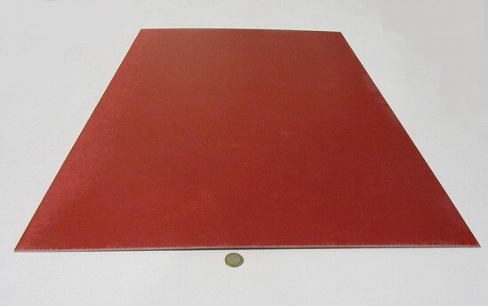 GPO3 Electrical Red Fiberglass Sheet 1/8" Thick x 24.0" Wide x 36.0 ...