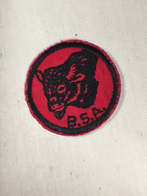 Boy Scout Buffalo Patrol red twill gum back BSA Position Patch | eBay