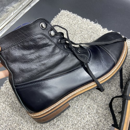 Ben Sherman Rafe Ralph Cap Chukka Boots Leather Black Men’s 10 Shoes ...