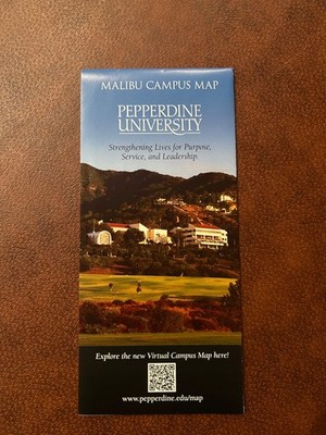 Pepperdine University Campus Foldout Student Campus Walking Map ...