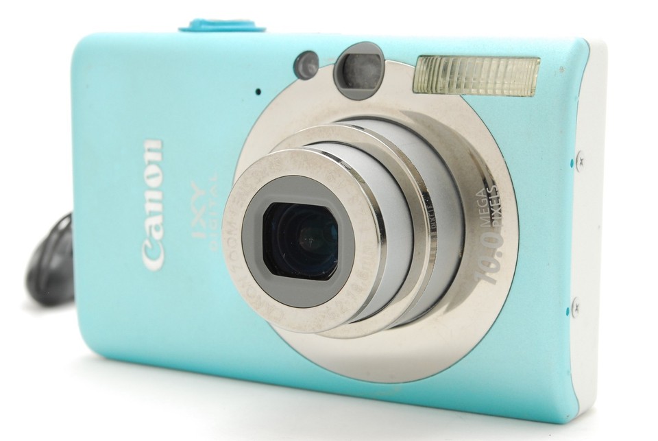 [NEAR MINT] Canon IXY DIGITAL 110 IS Blue 10.0 MP Digital Camera w ...