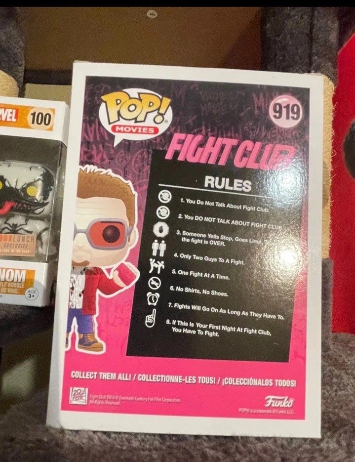 Funko Pop! Movies: Fight Club Tyler Durden Fight Club #919 Vaulted New ...