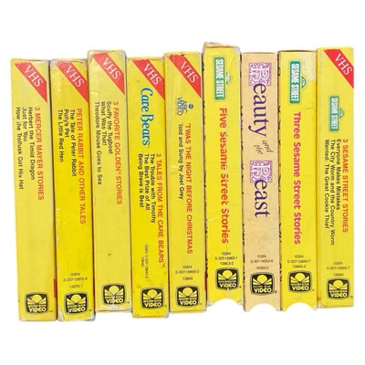 Golden Book Video VHS Lot Care Bears Sesame Street Mercer Mayer ...