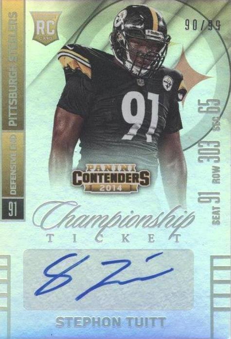 2014 Panini Contenders - Stephon Tuitt #175 Championship Ticket Seat ...