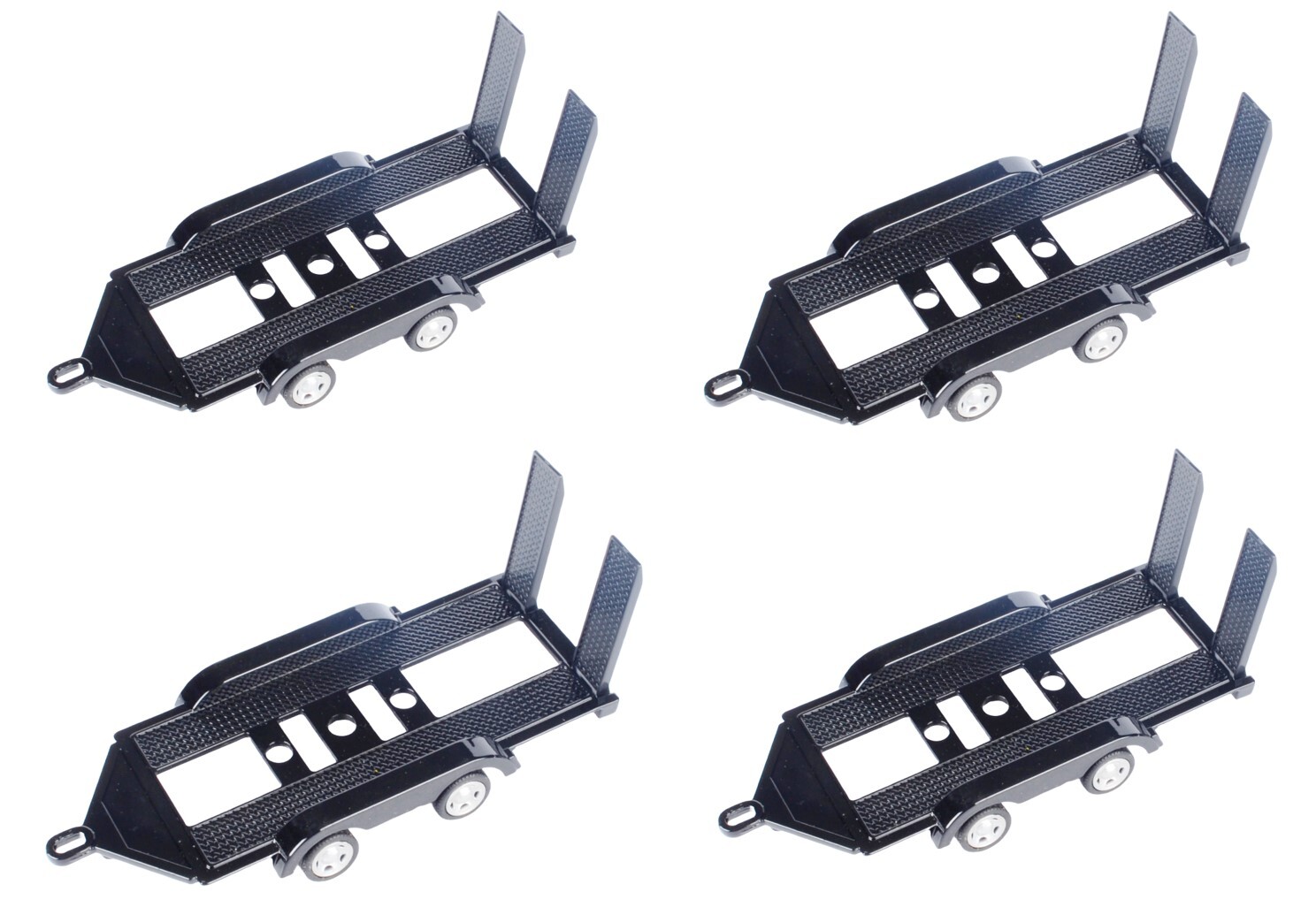 Set of 4 Metal Car Trailers 1:43 scale - Diecast Car Transporter ...