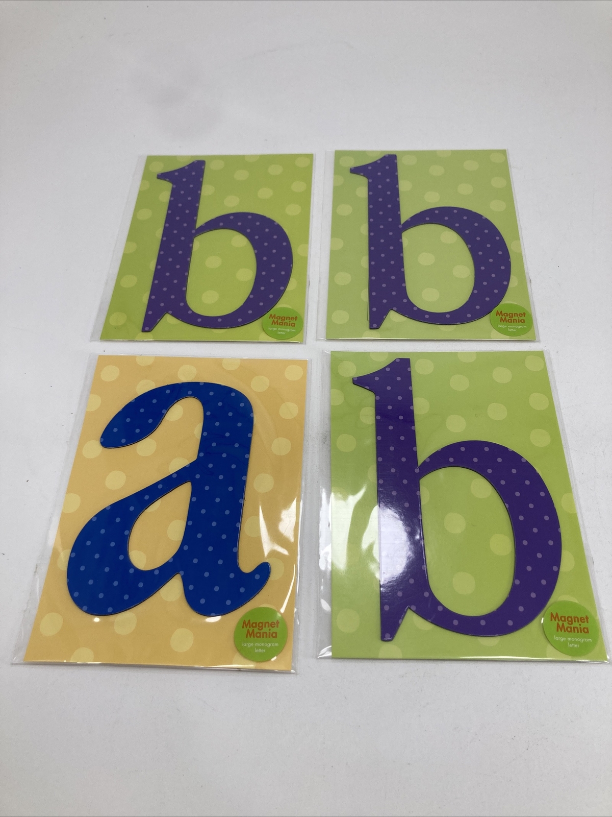 Magnet Mania Large 5-6" Magnetic Monogram Letters 1-A 3-B Lot of 4 | eBay