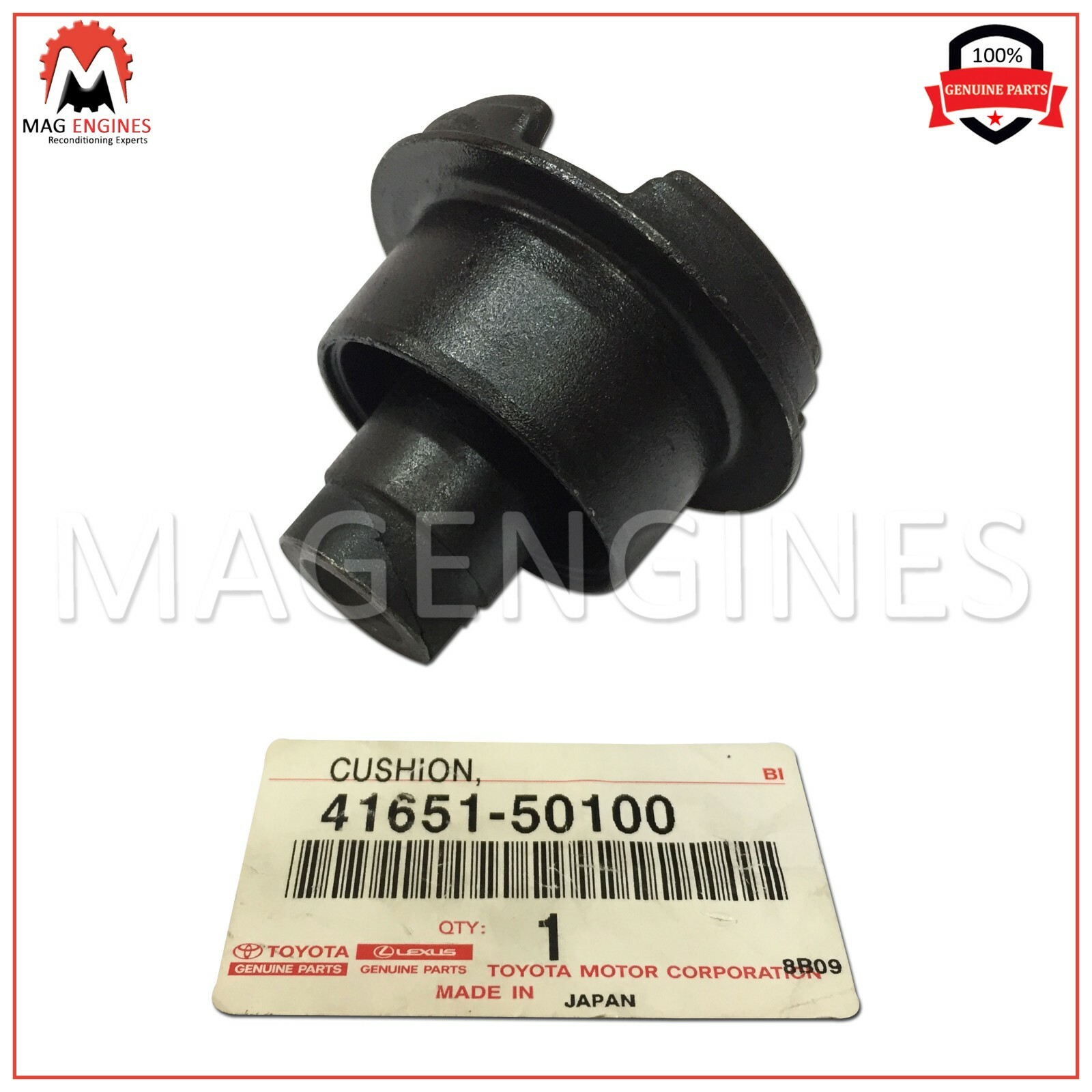 41651-50100 GENUINE OEM CUSHION, REAR DIFFERENTIAL MOUNT, NO.1 ...