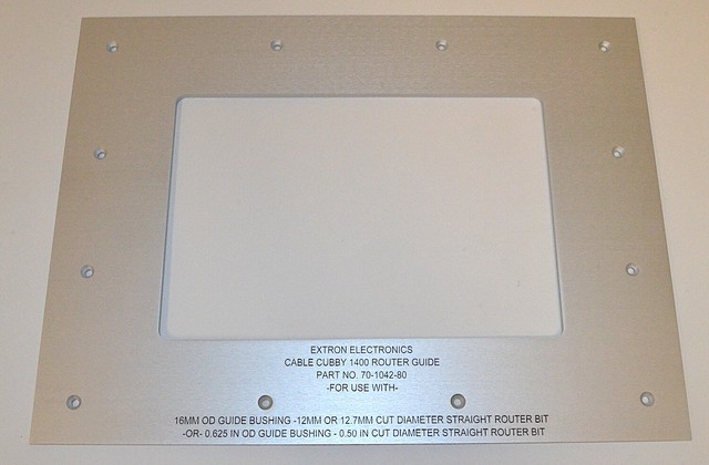 Extron Cable Cubby 1402 Br AI No AC 70-1185-08 w/ Routing Template-CC ...