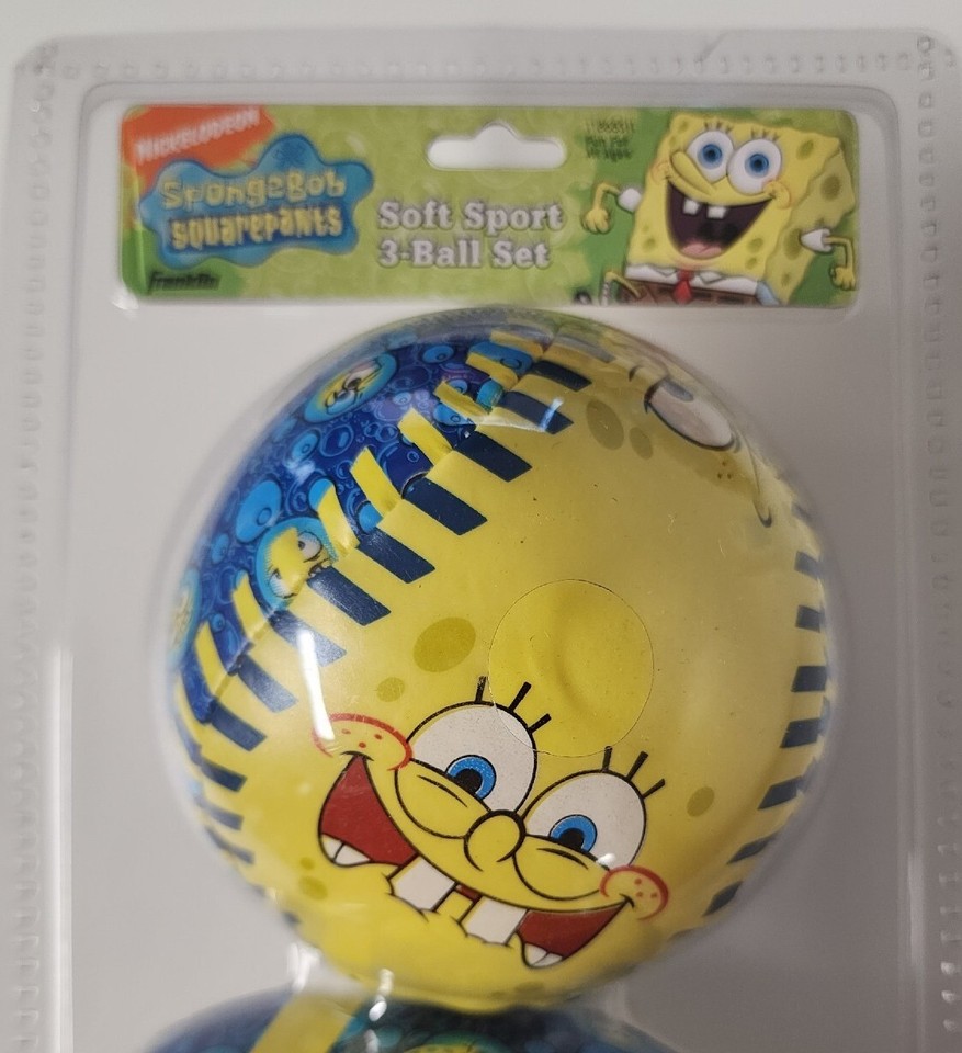 2007 Franklin Sports Nickelodeon SpongeBob Squarepants Foam Ball Set of ...
