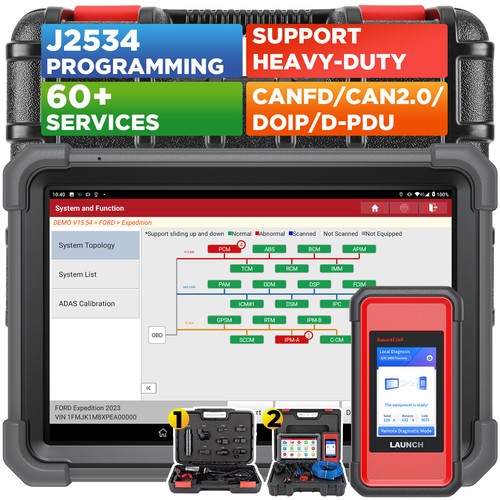 LAUNCH X431 PRO3 V+ ELITE PRO 5 diagnostics J2534 ECU Programmation ...