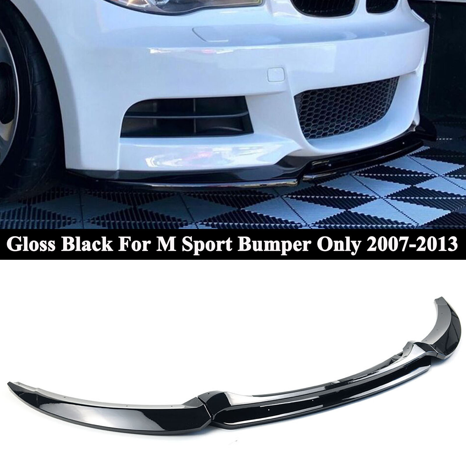 For BMW E82 128i 135i M Sport 07-2013 Front Bumper Lip Splitter Kit ...