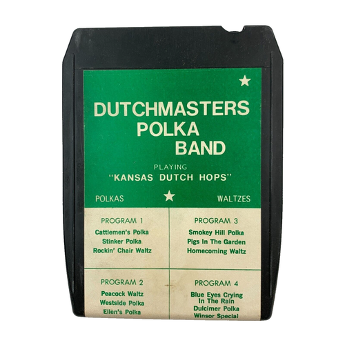 Dutchmasters Polka Band Kansas Dutch Hops 8-Track Tape DPB-2 Untested ...