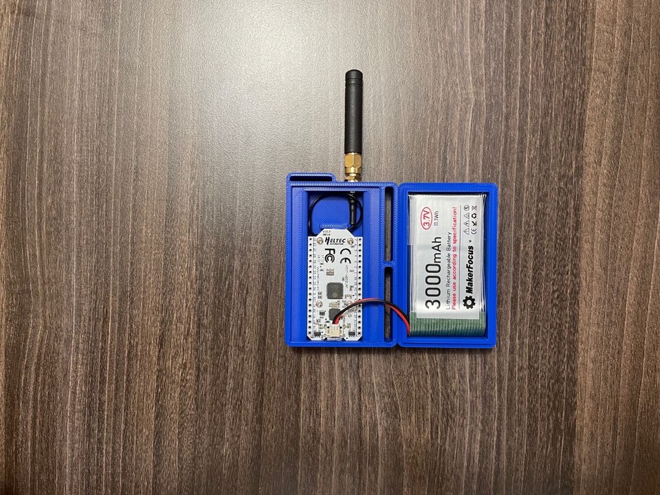 Meshtastic Node 915mhz Heltec V3 Radio w/custom case 3000mah battery W ...