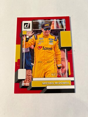 2023 Donruss Racing #63 Michael McDowell Red Parallel/299 | eBay